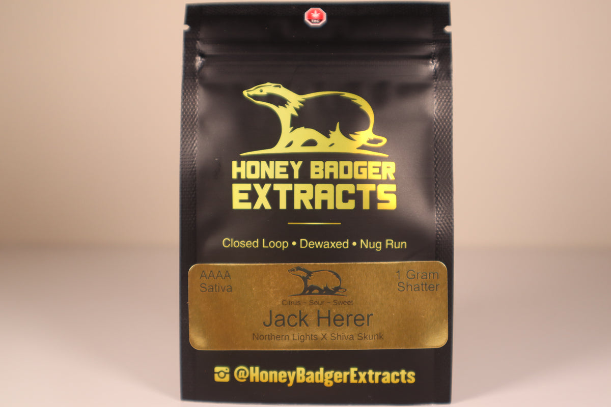 Honey Badger Shatter - Sativa – Pot of Gold